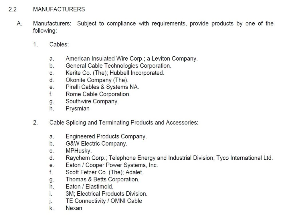 How to ID an electrical specification that needs updates - Consulting ...